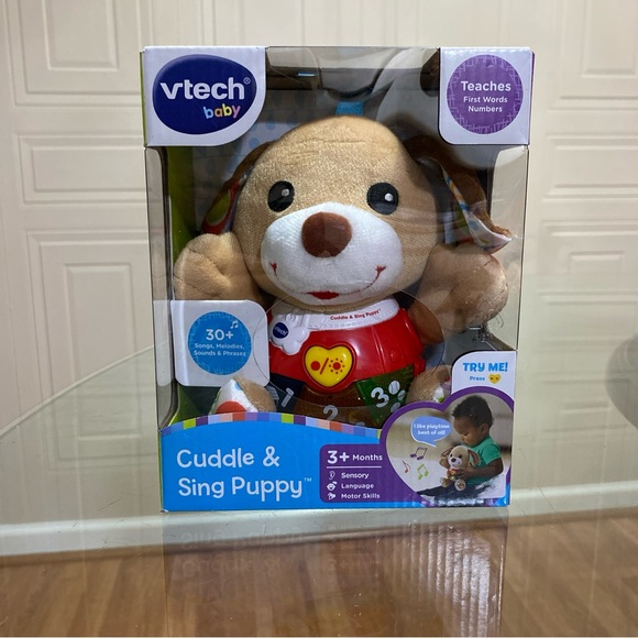 vtech | Toys | Brand New Vtech Baby Cuddles Sing Puppy Up Teaches First ...